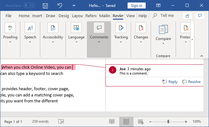 How to Remove Comments and Accept All Changes in Word