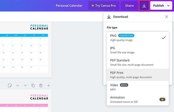 How to Make Your Own Calendar Using Canva