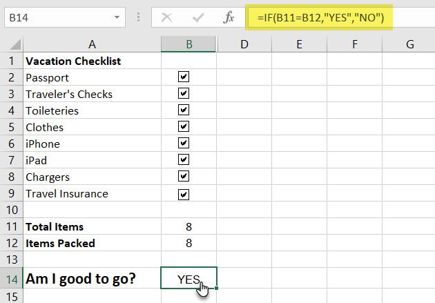 How to Create a Checklist in Microsoft Excel