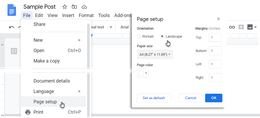 How To Change Format To Landscape In Google Docs Steele Conswited1948