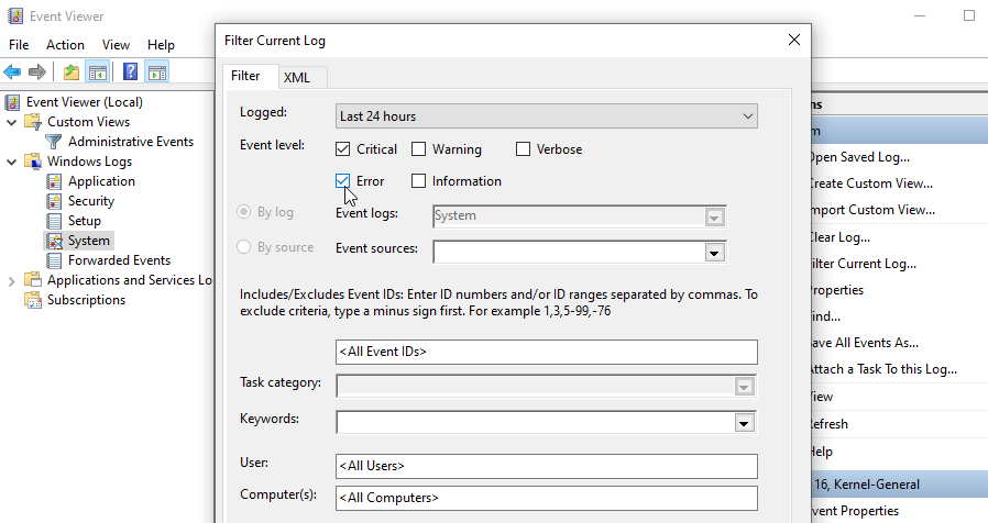 How to Troubleshoot Windows Problems Using Event Viewer Logs