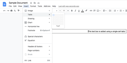 How To Insert A Text Box In Google Docs