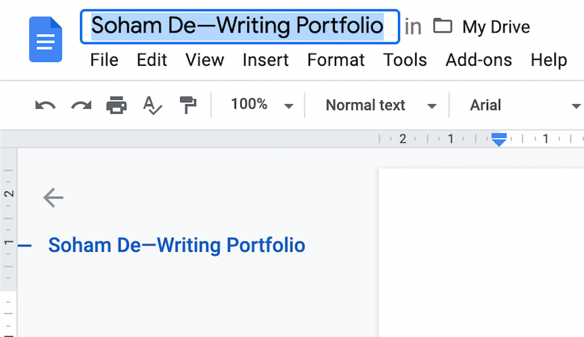 How Google Docs Can Help Organize Your Writing Portfolio