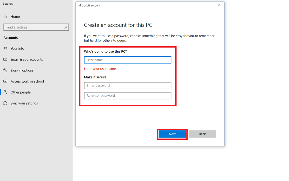 How To Create Local Account On Windows 10 Pureinfotech