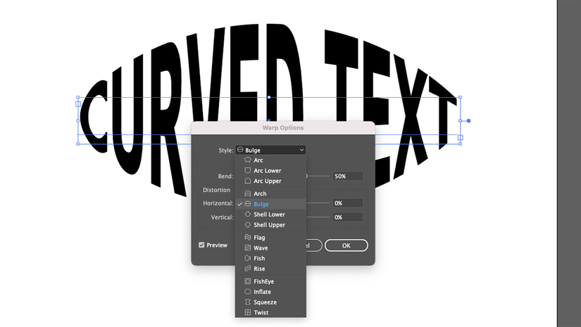 How to Curve Text in Adobe Illustrator: 4 Ways