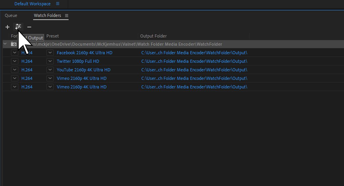 How to Set Up a Watch Folder for Adobe Media Encoder