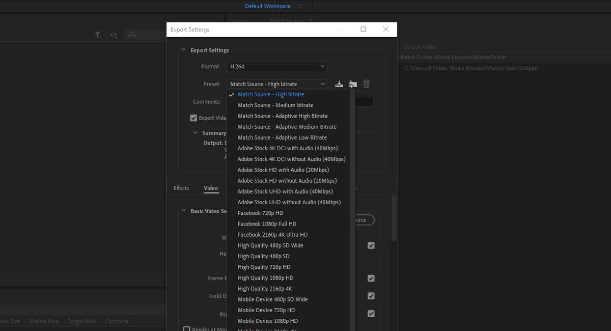 How to Set Up a Watch Folder for Adobe Media Encoder