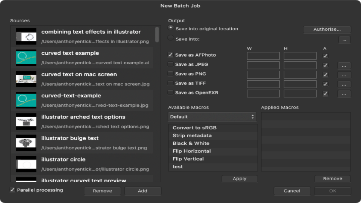 How to Automate and Batch Process Images in Affinity Photo