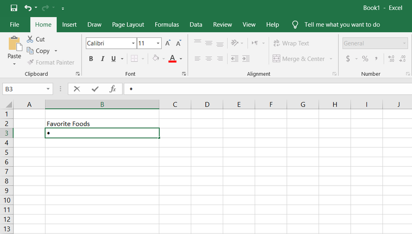 7 Ways to Create a Bulleted List in Microsoft Excel