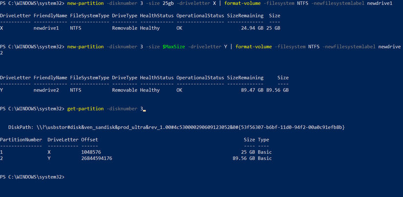 How to Partition and Format a Drive Using PowerShell