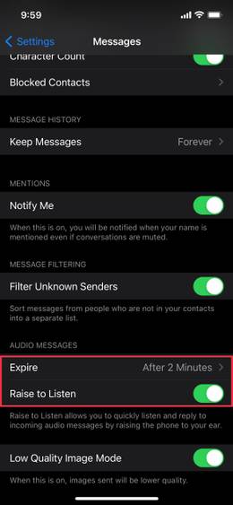 How To Prevent IMessage Audio Messages From Expiring