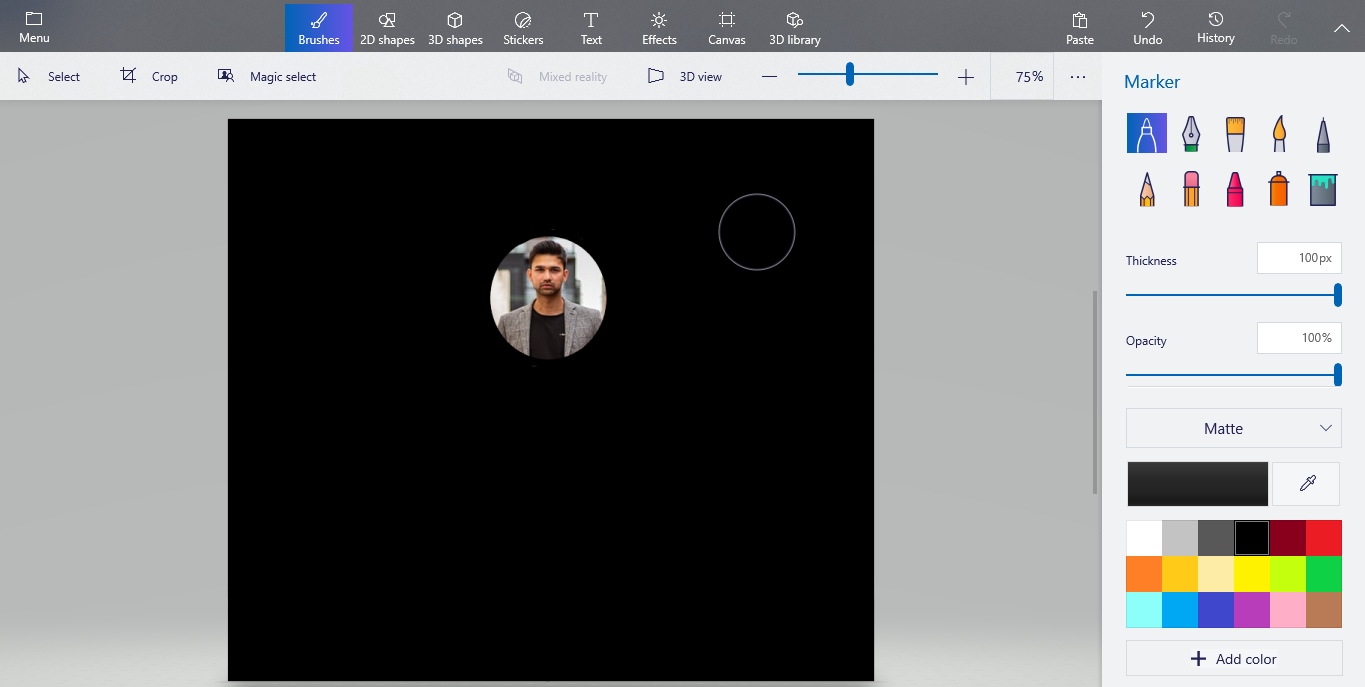 How to Crop an Image Into a Perfect Circle With Paint 3D