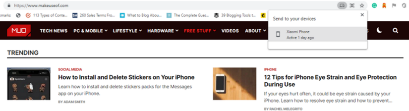 How to Share Tabs Between Devices Using Google Chrome