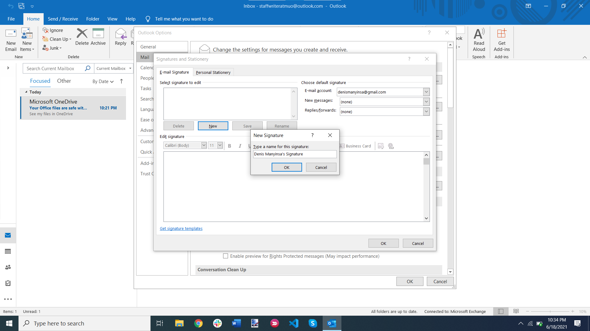 How to Create a Signature in Outlook