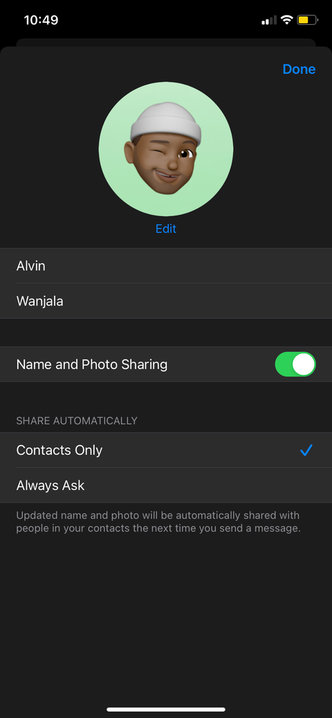 How to Create or Edit Your iMessage Profile