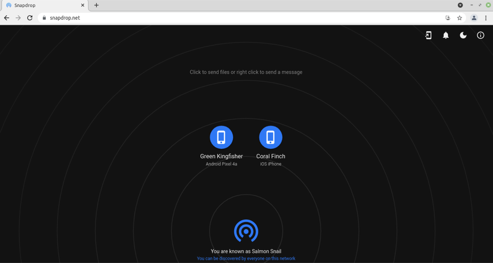 How to Transfer Files Between Linux, Android, and iOS Using Snapdrop