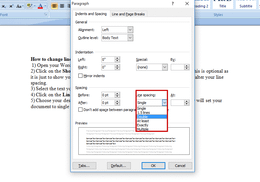 How To Change Line Spacing In Word
