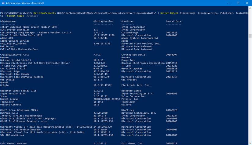 How to Get a List of All Installed Programs in Windows: 6 Ways