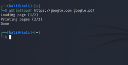 How To Convert A Web Page To A PDF File Or Images In Linux