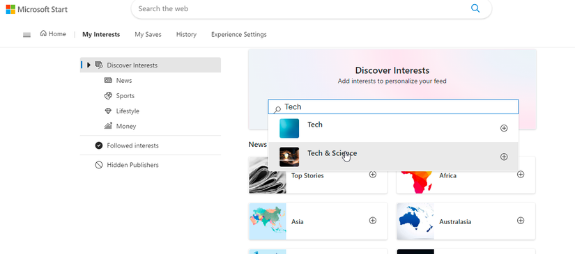 How to Use Microsoft Start to Curate a Personalized News Feed