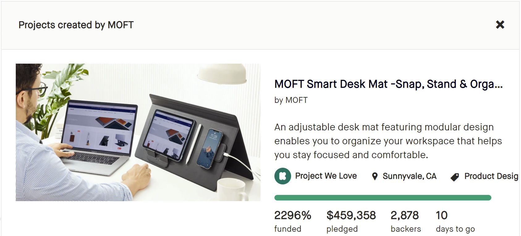 The MOFT Smart Desk Mat Helps You Organize Your Stuff
