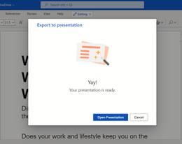 How To Export Word Documents Into PowerPoint Presentations Using Microsoft AI