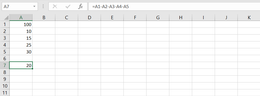 How To Subtract In Excel