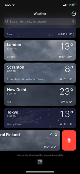 How To Add Rearrange And Delete Locations In The IPhone s Weather App