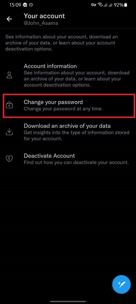 How to Change Your Twitter Password