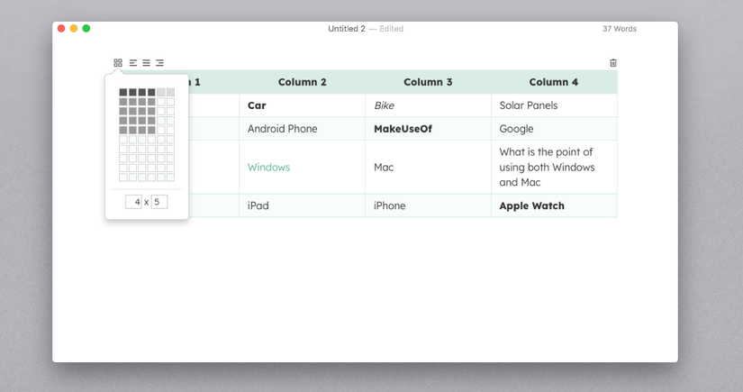 How to Create a Markdown Table