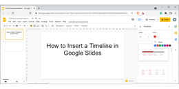 How To Create A Timeline In Google Slides