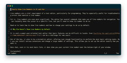 Easily Show Line Numbers In Vi And Vim