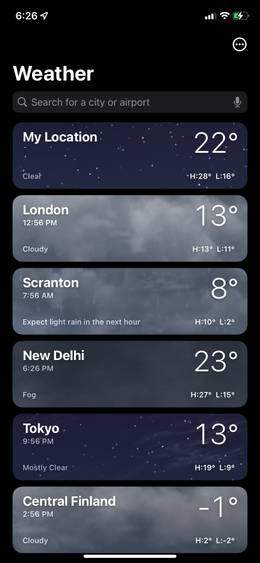 How To Add Rearrange And Delete Locations In The IPhone s Weather App