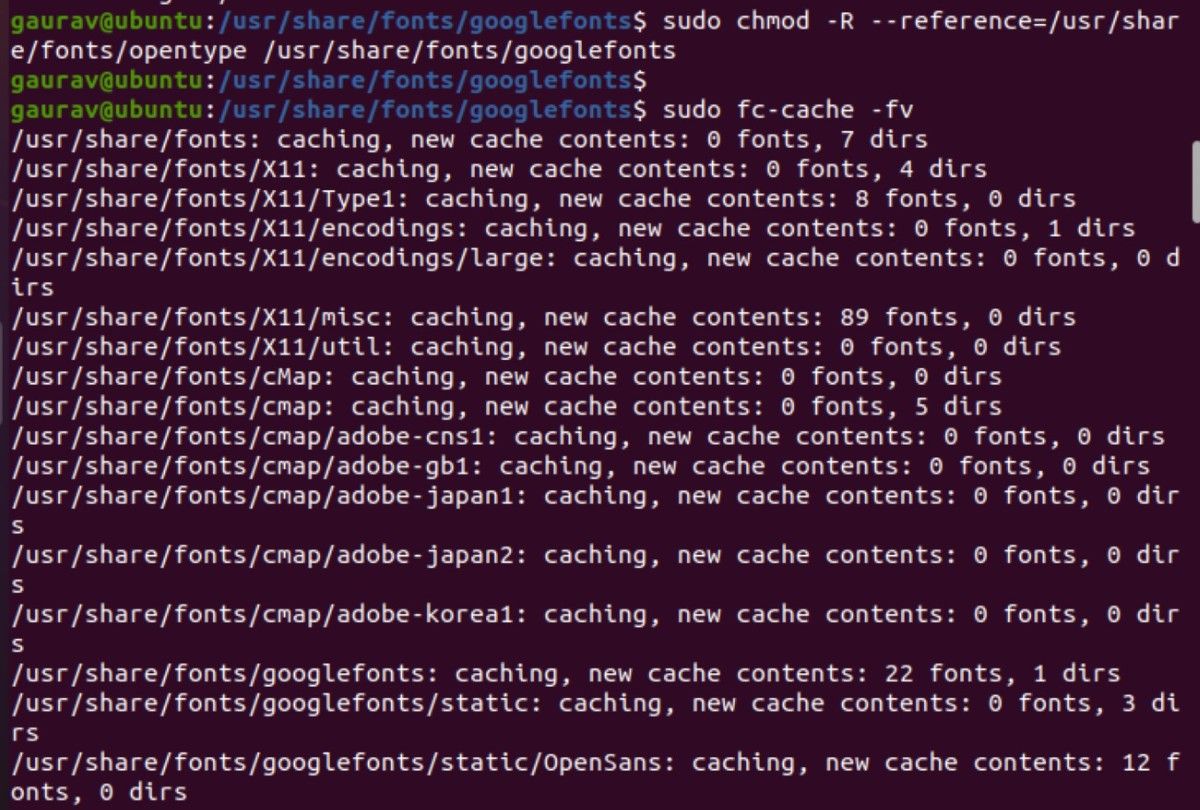 How to Download, Install, and Use Google Fonts on Ubuntu