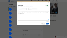 How To Write An Out Of Office Message On LinkedIn