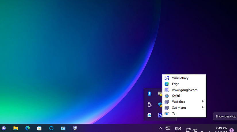How to Add a Shortcuts Menu to the Windows 11 System Tray