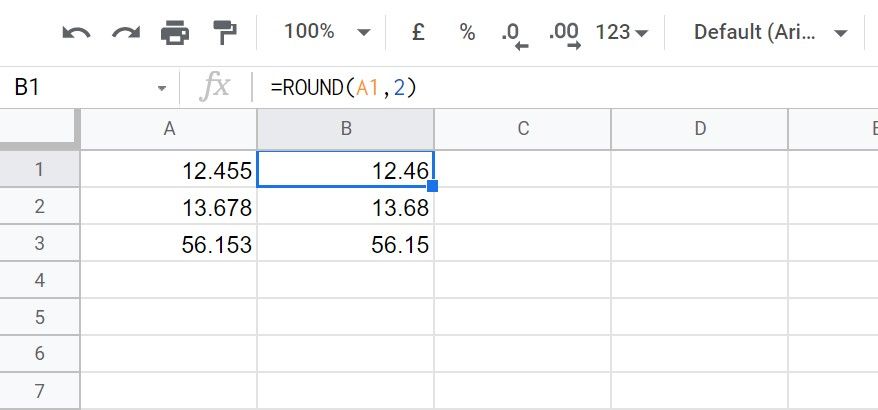 How to Use ROUND Functions in Google Sheets