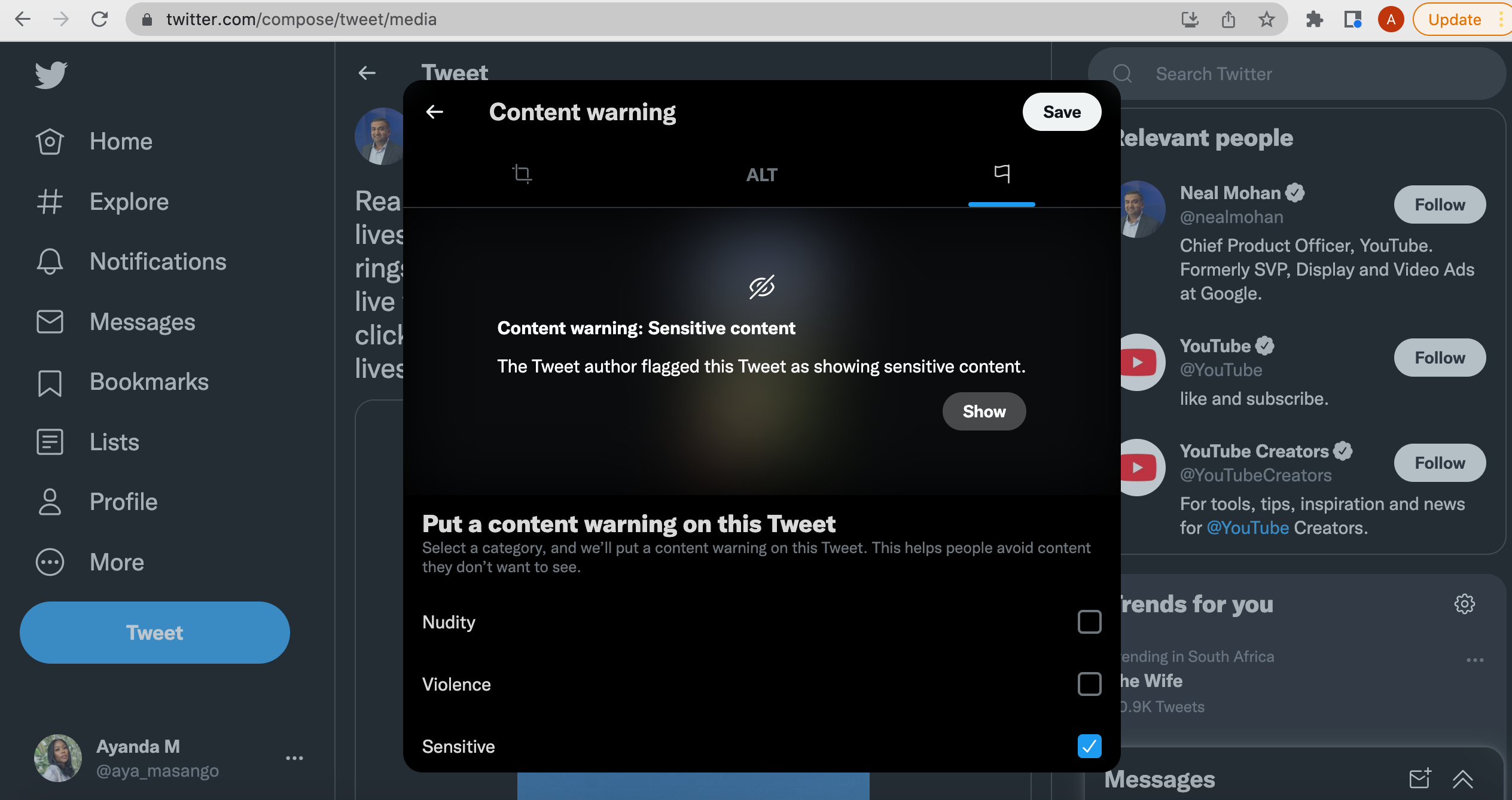 How to Add Content Warnings to Your Tweets