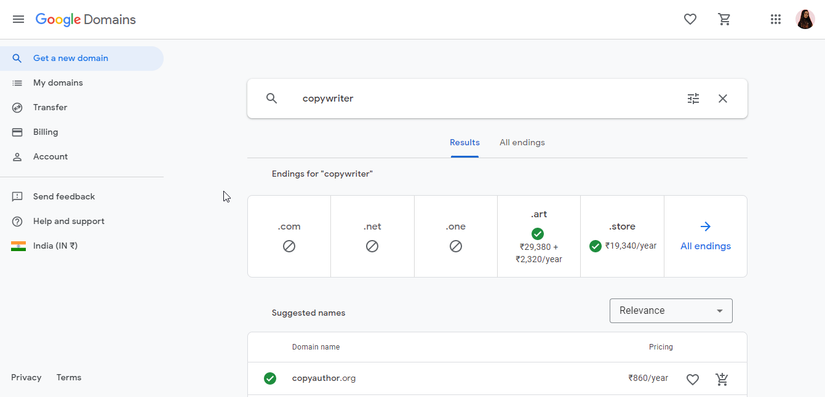 How to Buy a Domain Name in Google Domains