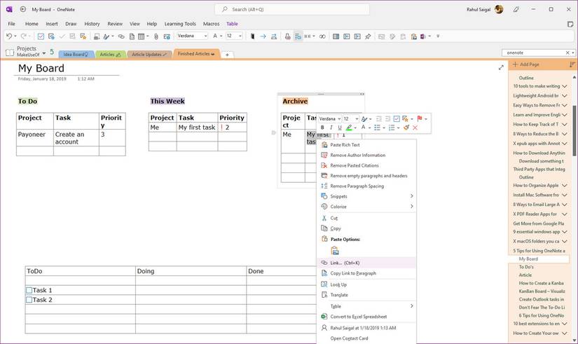 7 Tips for Using Microsoft OneNote as Your To-Do List