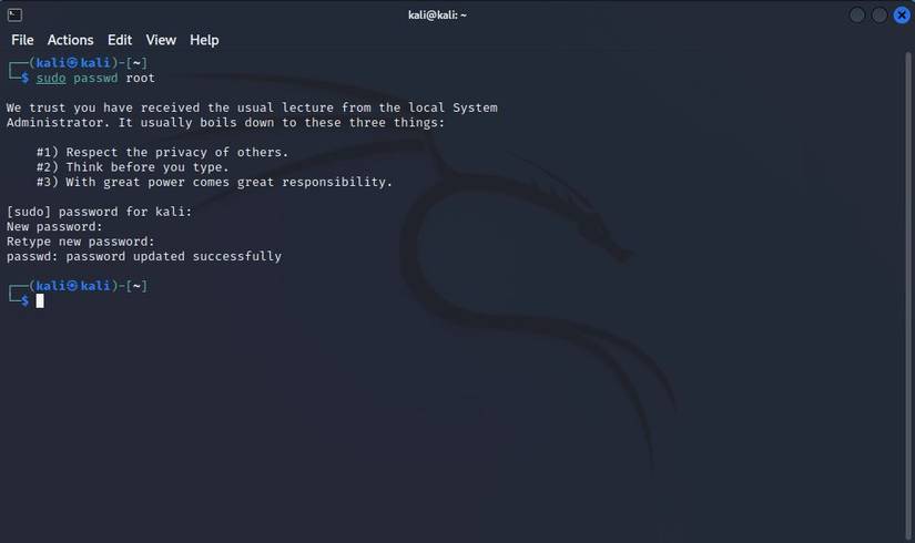 How to Change the Root Password in Kali Linux