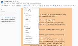 How To Add Fonts To Google Docs