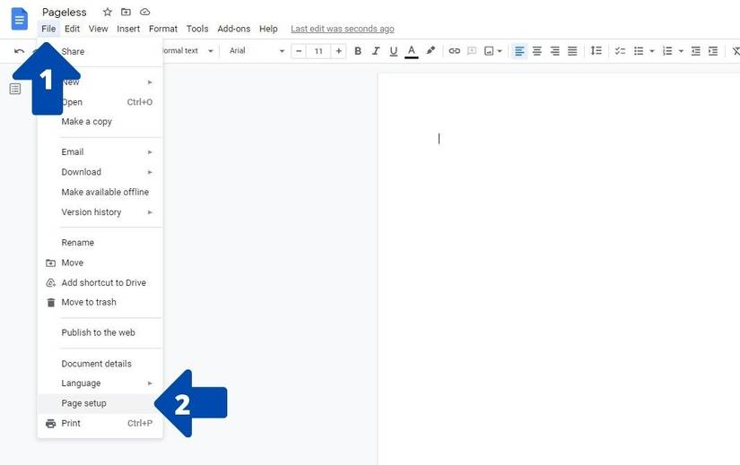 How to Make Documents Pageless in Google Docs