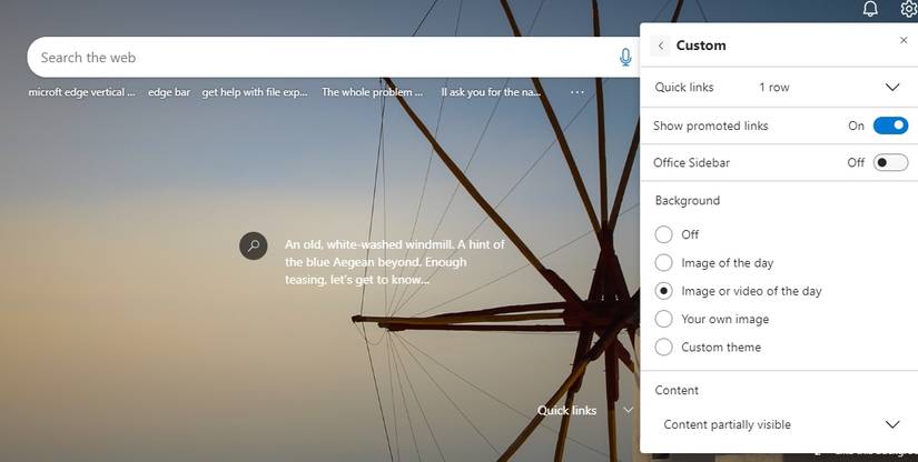 How to Customize the New Tab Page in Microsoft Edge