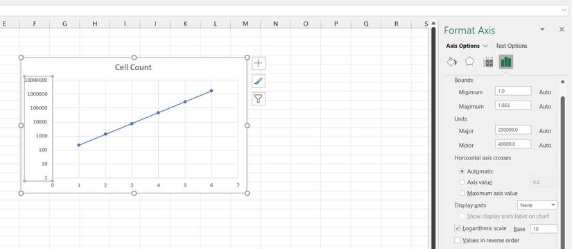 How to Create Log and Semi-Log Graphs in Excel