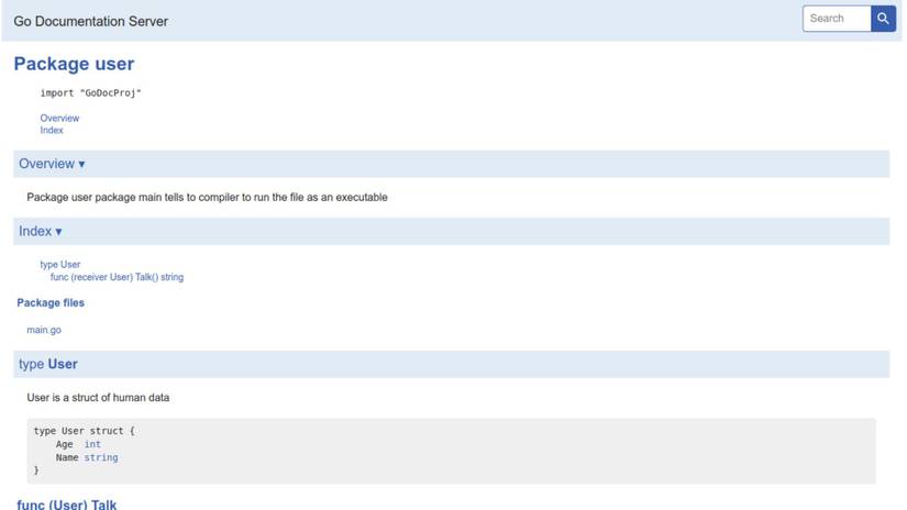 Document Go Code Automatically Using Godoc