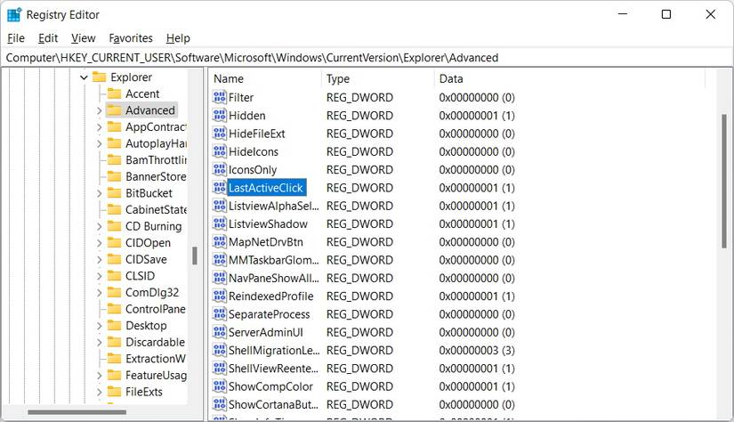 How To Enable The Last Active Click Feature For Taskbar Icons On Windows 10 And 11