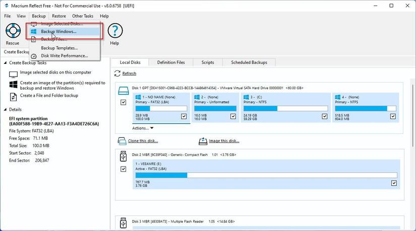 How to Back Up Your Windows Installation With Macrium Reflect