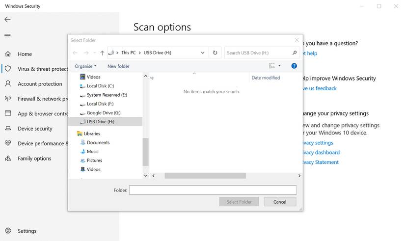 How to Scan Removable Drives With Microsoft Defender