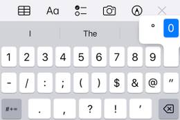 How To Type A Degree Symbol On An IPhone Or IPad